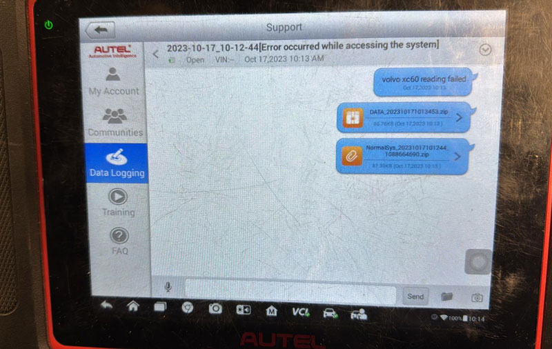 Solved Autel MK906BT Failed To Download Data 11003 Error Code